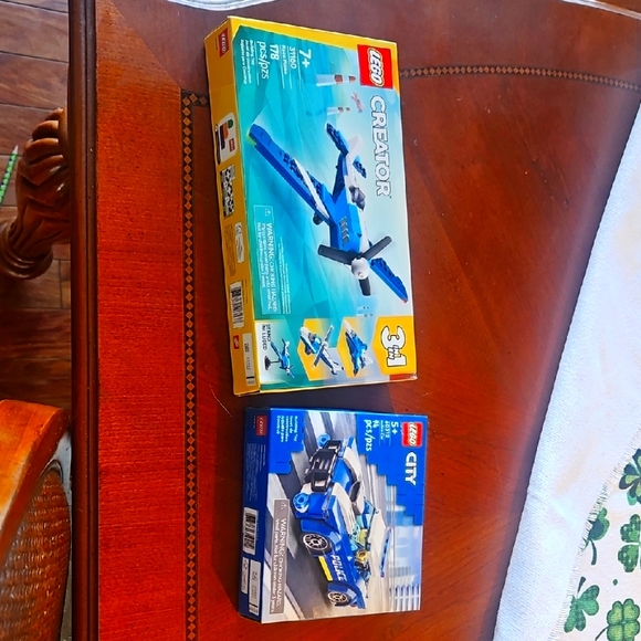 Lego | Toys | Lego Creator 3in Blue Plane Set And Lego City Police Car ...
